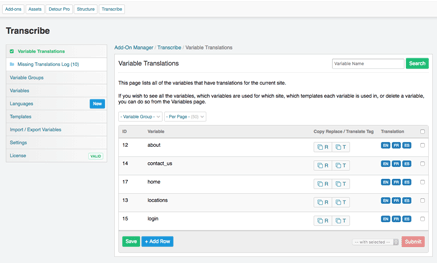 Transcribe for ExpressionEngine
